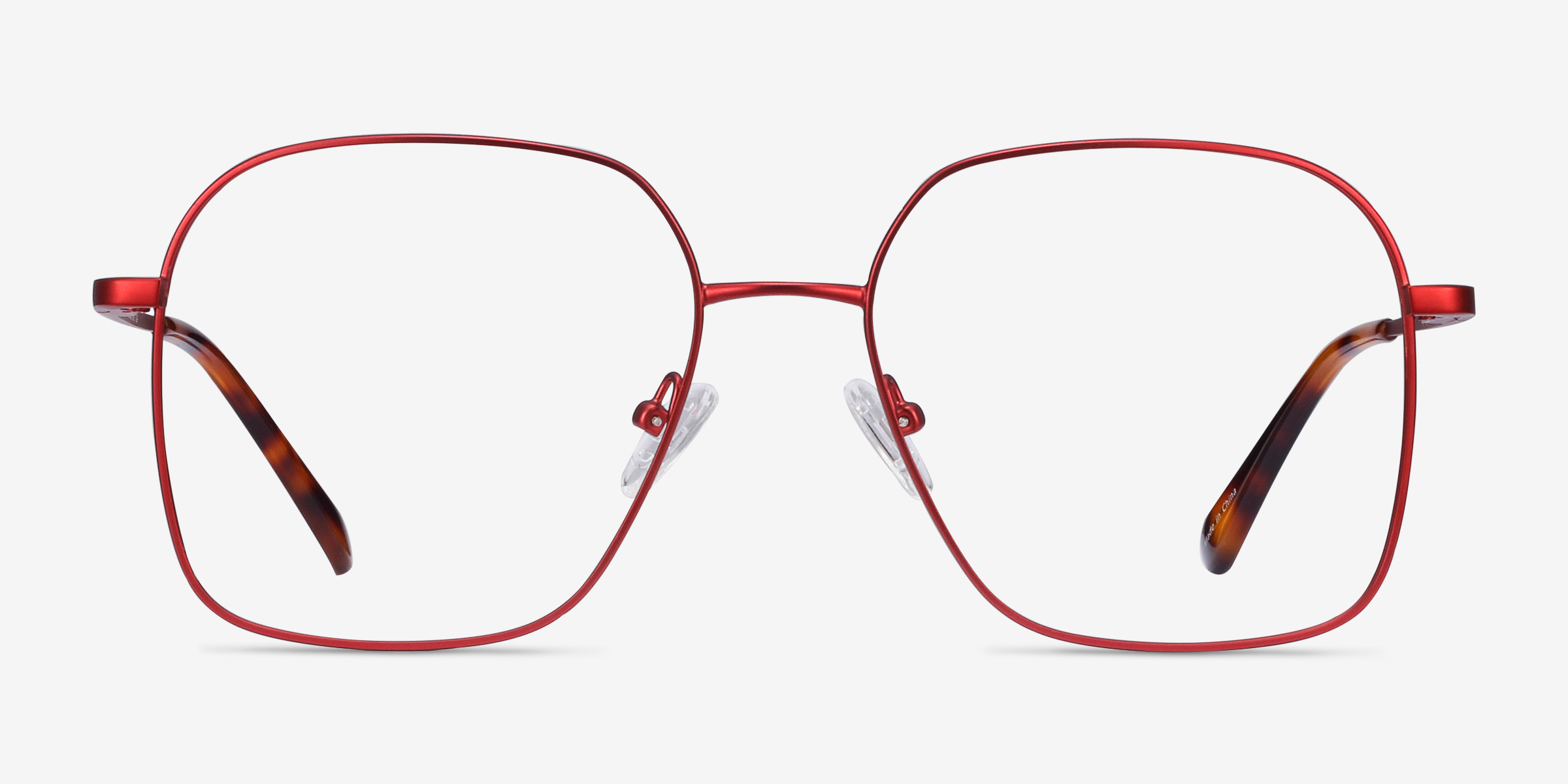Roman Square Red Full Rim Eyeglasses | Eyebuydirect