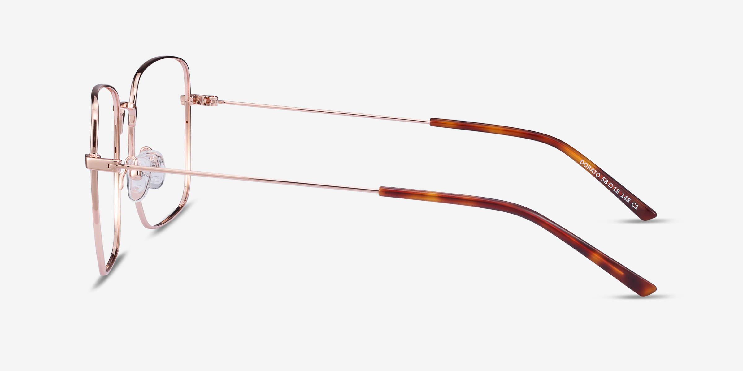 Dorato Square Rose Gold Glasses For Men Eyebuydirect Canada