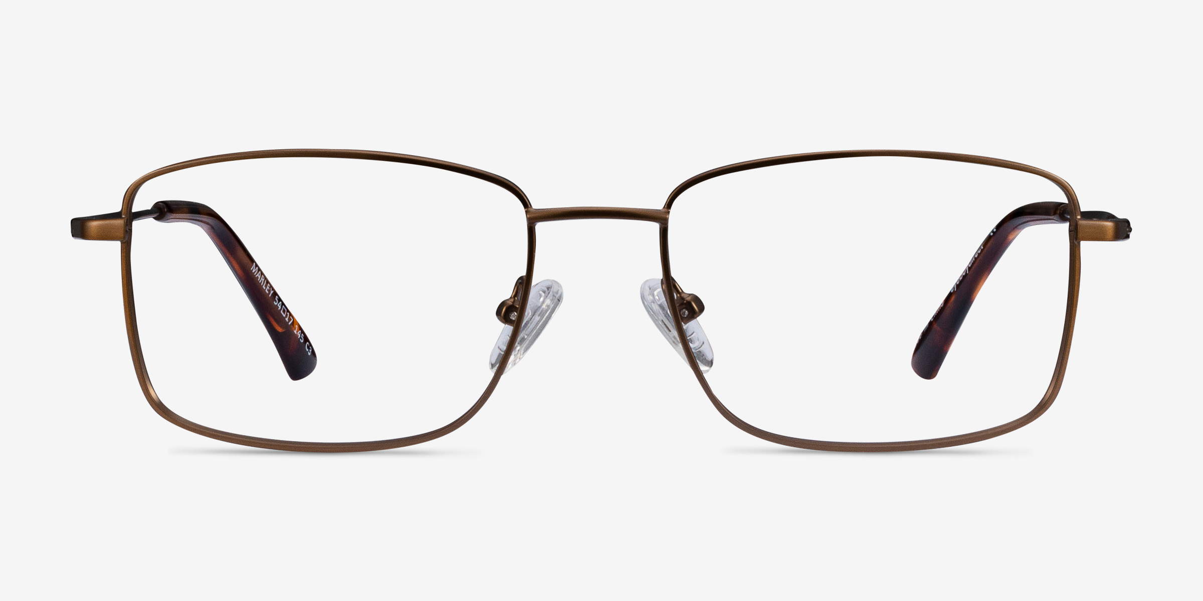 Marley Rectangle Bronze Full Rim Eyeglasses | Eyebuydirect