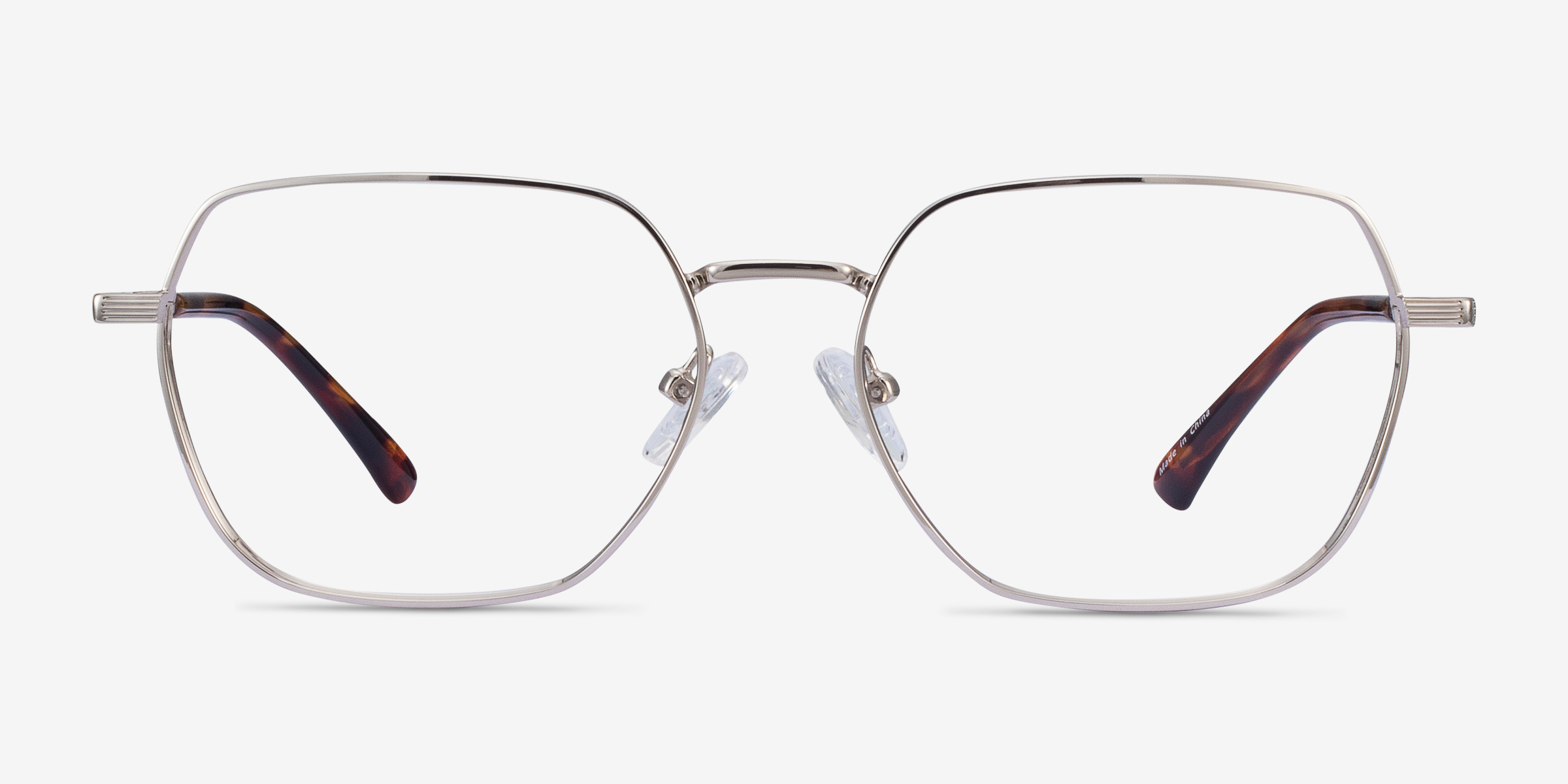 Marlow Geometric Silver Full Rim Eyeglasses | Eyebuydirect