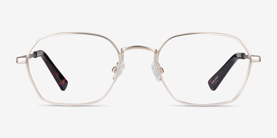 Space Geometric Gold Full Rim Eyeglasses | Eyebuydirect