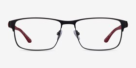Special Rectangle Black Red Glasses for Men | EyeBuyDirect