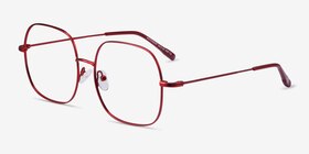 Movement Square Red Full Rim Eyeglasses | Eyebuydirect