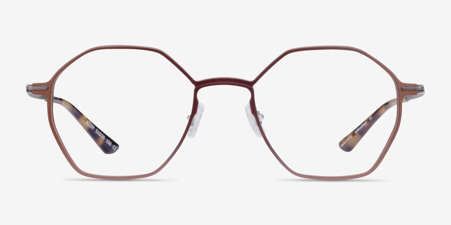 Alloy Geometric Brown & Gunmetal Full Rim Eyeglasses | Eyebuydirect