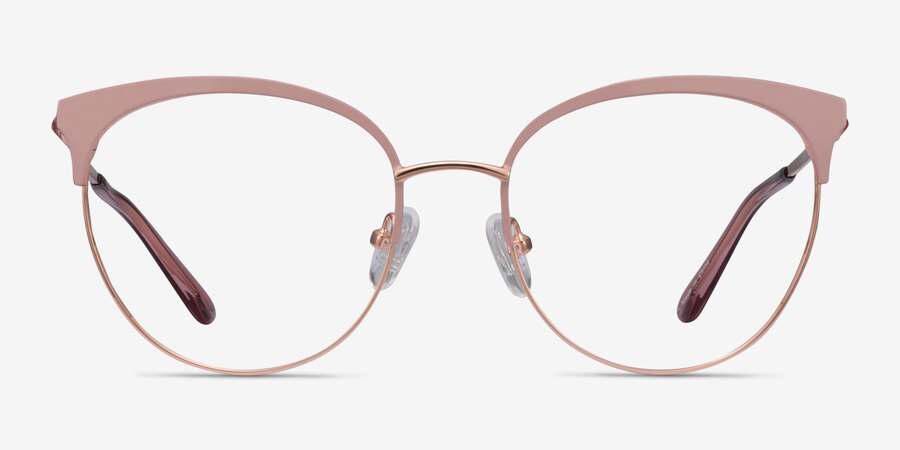 Gem Cat Eye Pink Rose Gold Glasses for Women | Eyebuydirect