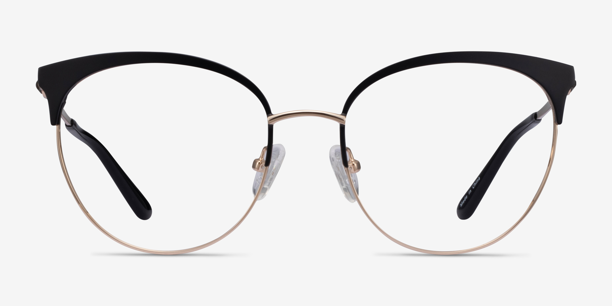 Gem Cat Eye Black Gold Glasses For Women Eyebuydirect