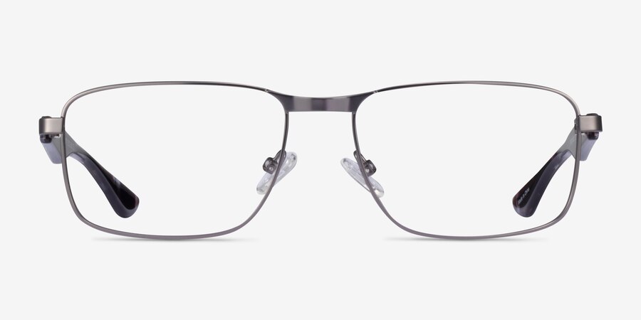 Possibility Rectangle Matte Gunmetal Glasses for Men | Eyebuydirect