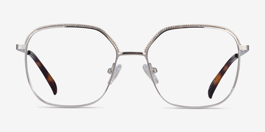Chai Geometric Silver Glasses for Women | Eyebuydirect