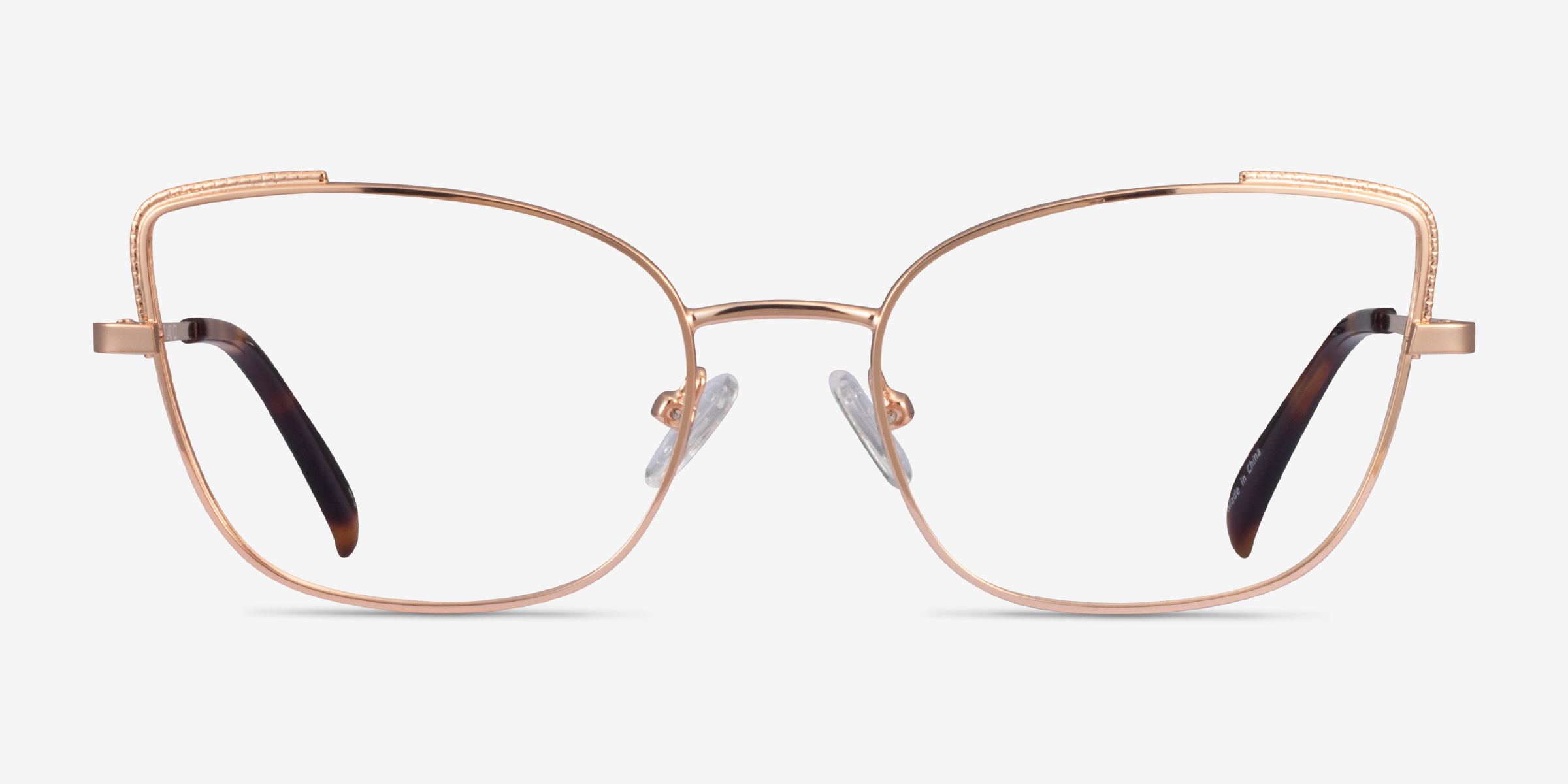 Exquisite Cat Eye Rose Gold Glasses for Women | Eyebuydirect