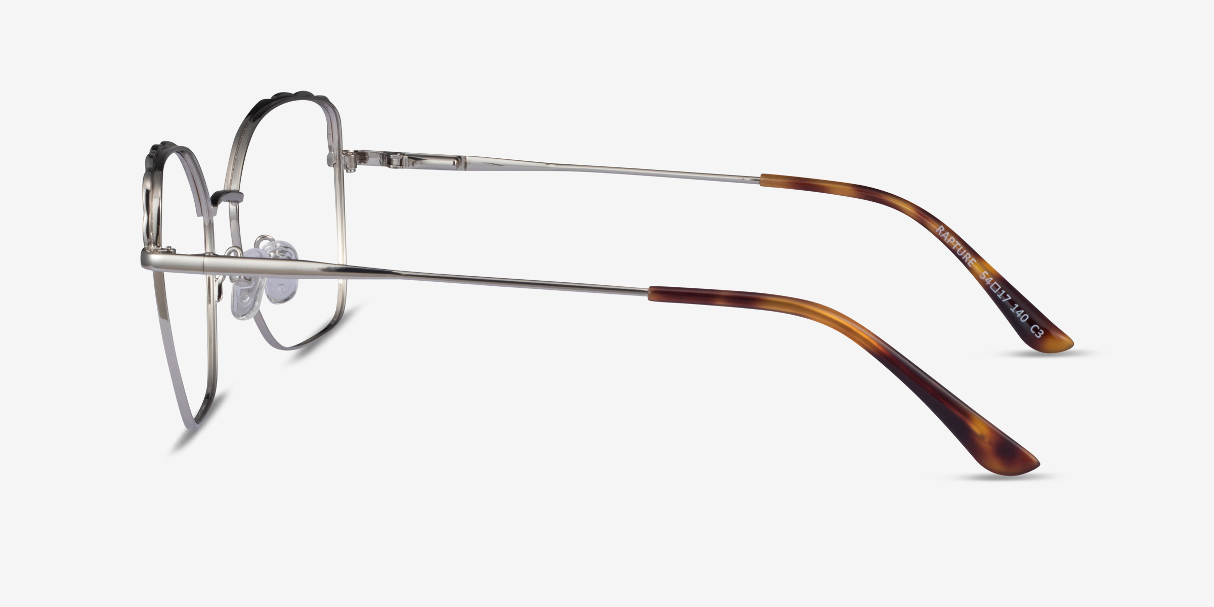 Rapture Rectangle Silver Glasses For Women Eyebuydirect