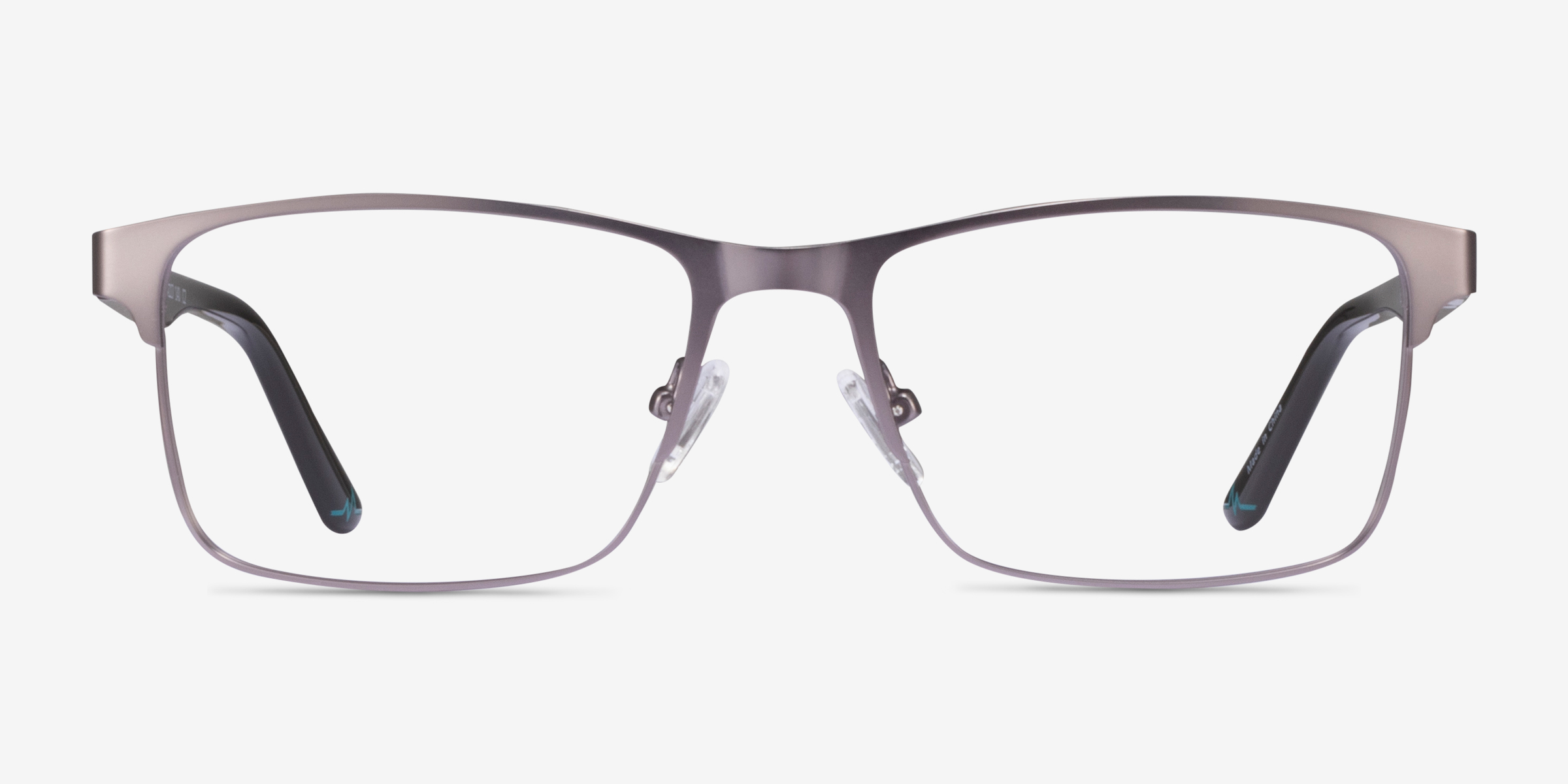 Carbon Rectangle Matte Gunmetal Full Rim Eyeglasses | Eyebuydirect