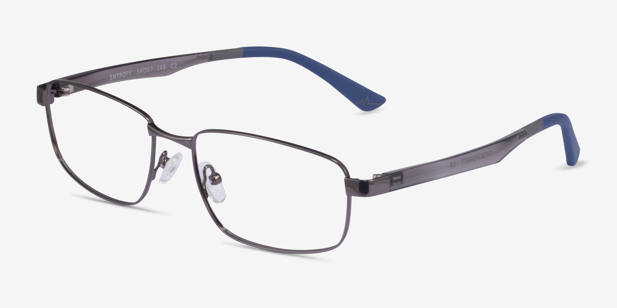 Entropy Rectangle Gunmetal Glasses For Men Eyebuydirect Canada