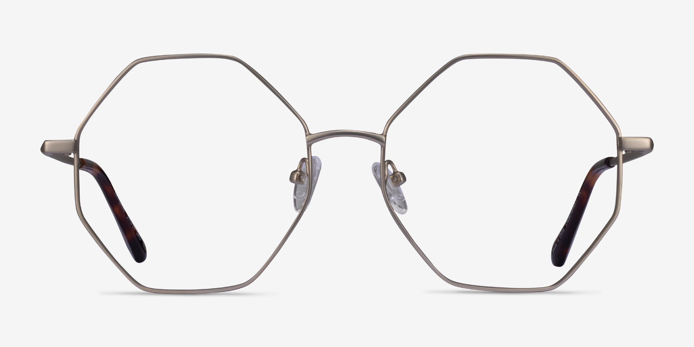 Imagine Geometric Matte Silver Full Rim Eyeglasses | EyeBuyDirect