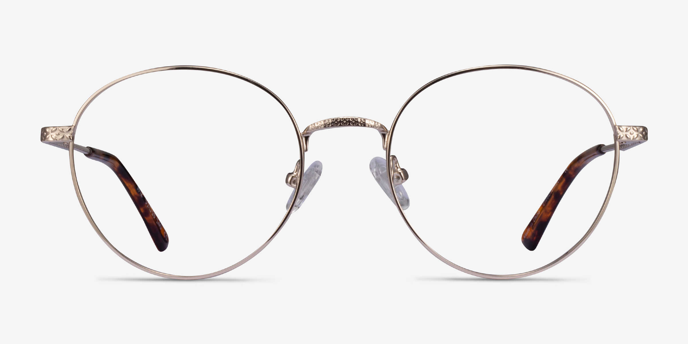 Wiz Round Gold Tortoise Full Rim Eyeglasses Eyebuydirect Canada