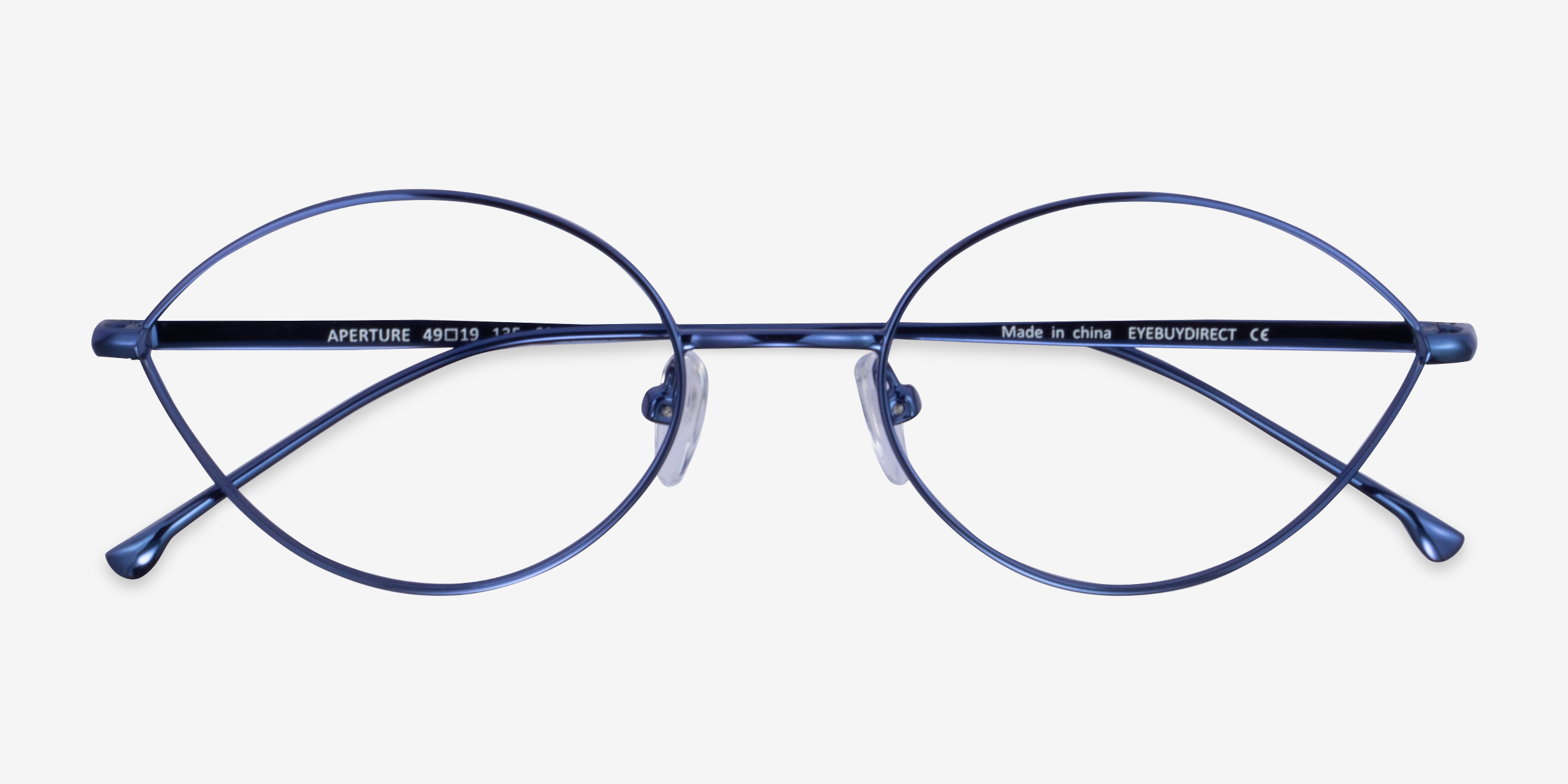 Aperture Oval Blue Glasses for Women | Eyebuydirect Canada