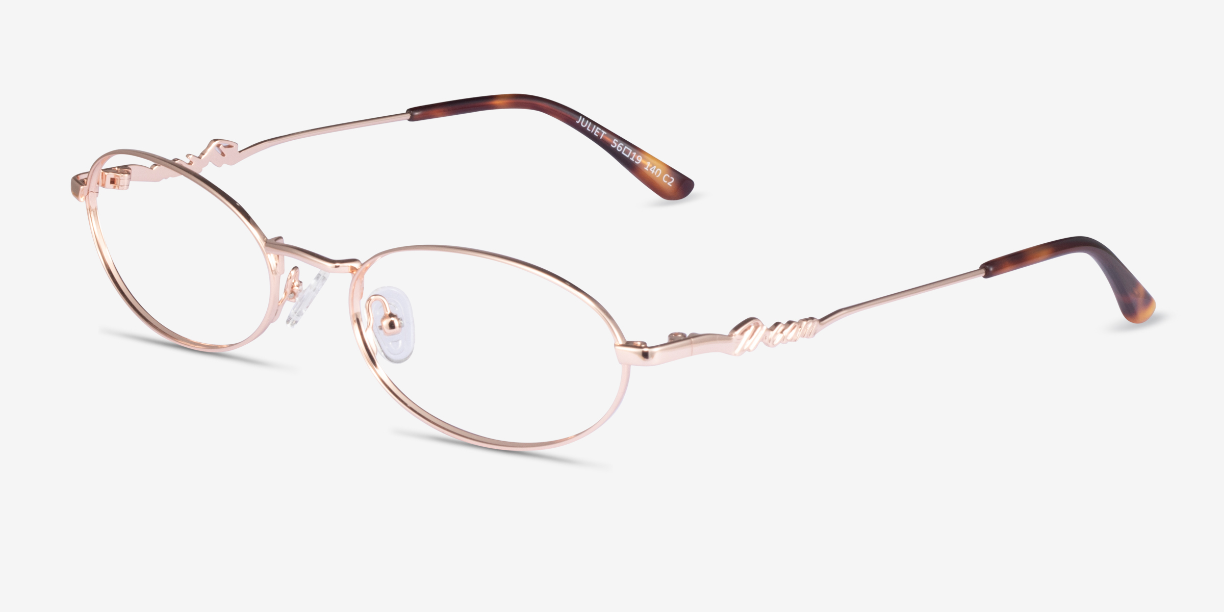 Juliet Oval Rose Gold Glasses for Women | Eyebuydirect
