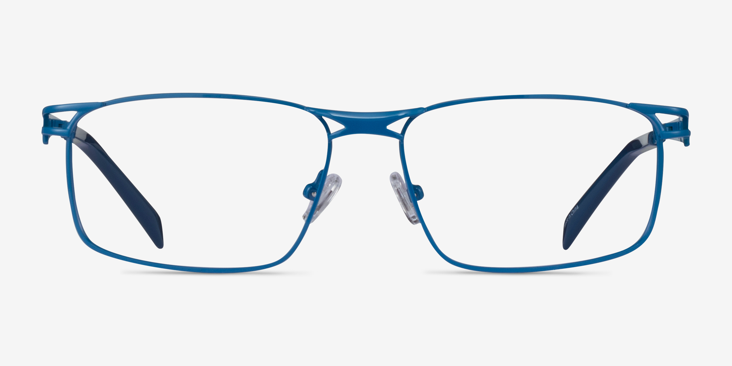 Nexus Rectangle Blue Full Rim Eyeglasses | Eyebuydirect Canada