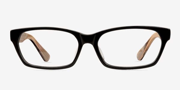 Jody Rectangle Black & Gray Full Rim Eyeglasses | Eyebuydirect