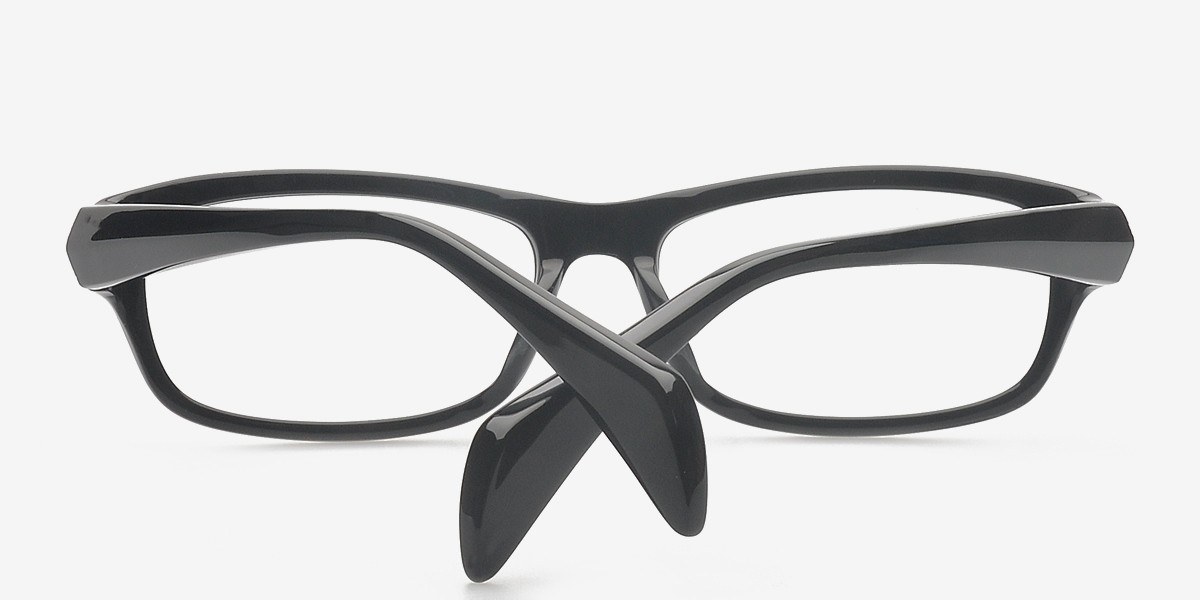 Amari Rectangle Black Full Rim Eyeglasses Eyebuydirect