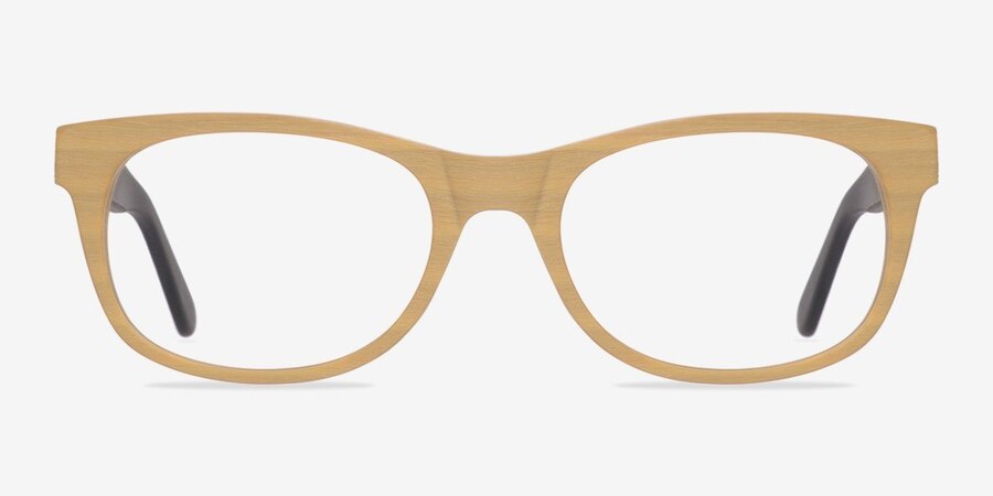 Panama - Flirty Two-Tone Hip Woodgrain Frames | Eyebuydirect