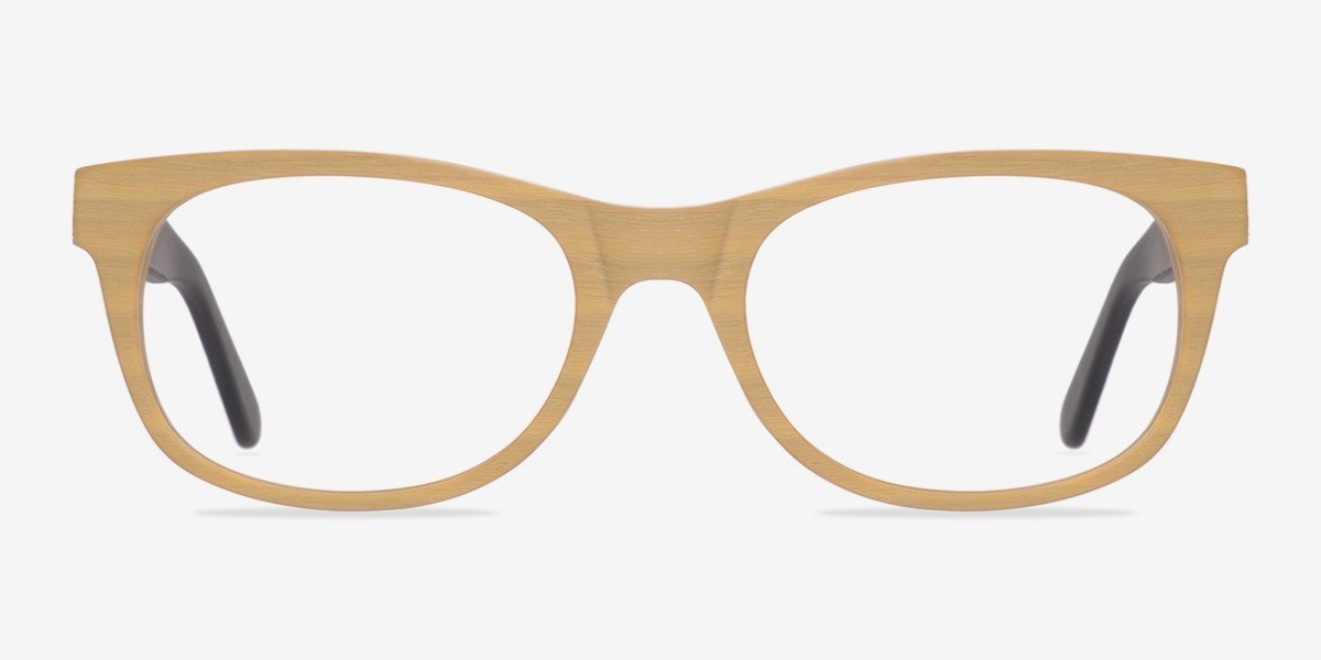 Panama - Flirty Two-Tone Hip Woodgrain Frames | Eyebuydirect