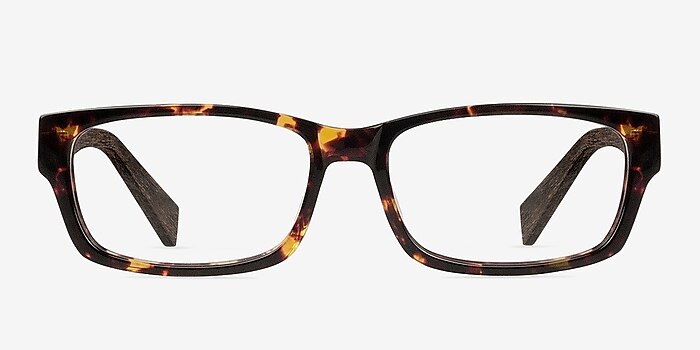 Chestnut Rectangle Brown And Tortoise Full Rim Eyeglasses Eyebuydirect