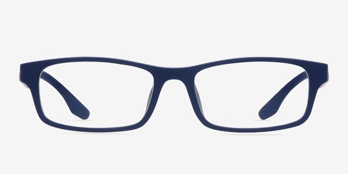 Rae Rectangle Navy Full Rim Eyeglasses | Eyebuydirect