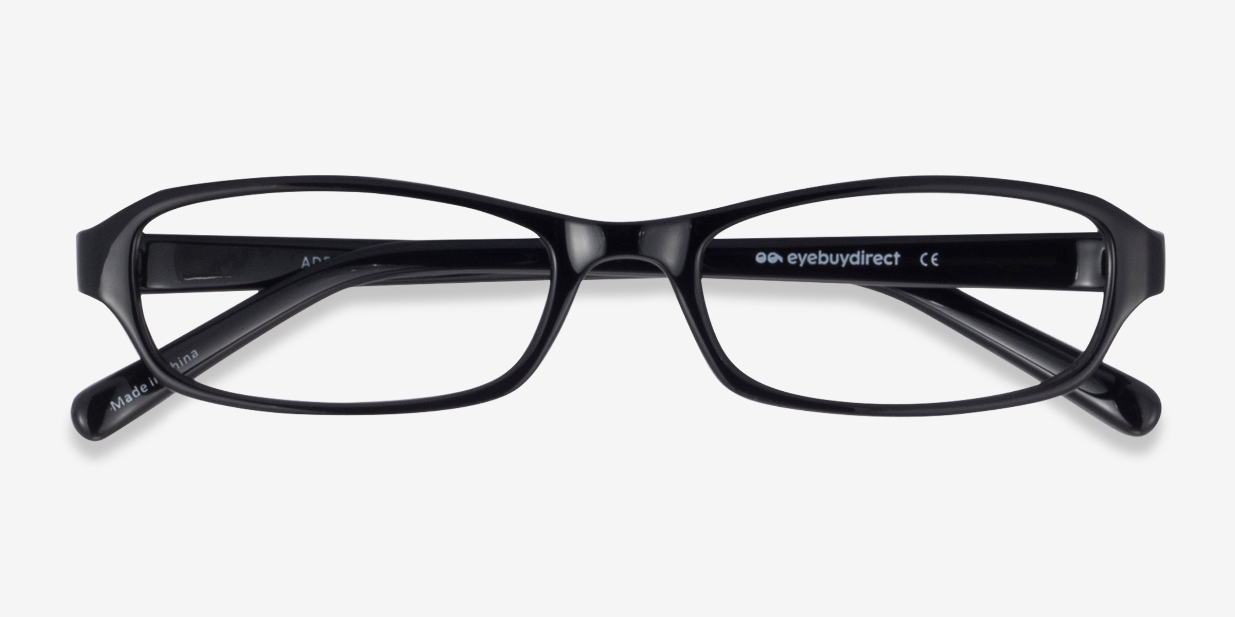 Adept Rectangle Black Full Rim Eyeglasses Eyebuydirect