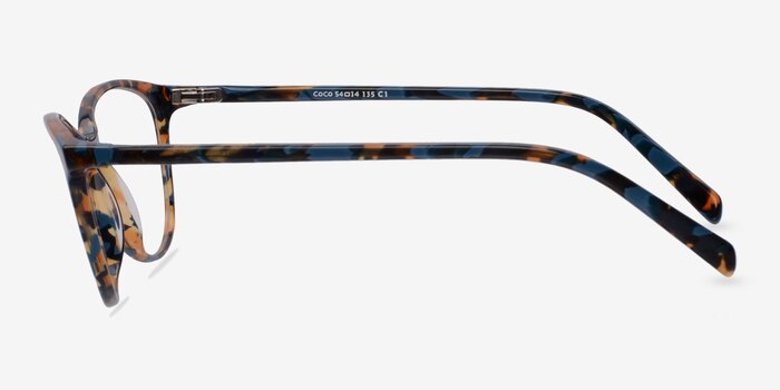 Coco Cat Eye Blue & Floral Glasses for Women | Eyebuydirect Canada