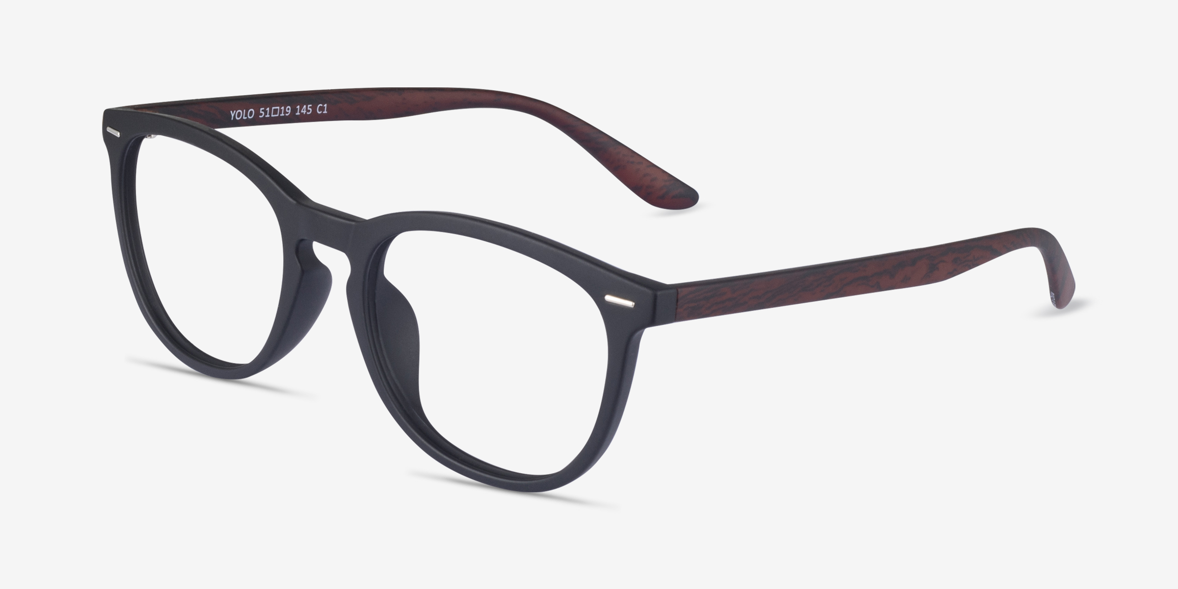 Yolo Round Black & Brown Full Rim Eyeglasses | Eyebuydirect Canada