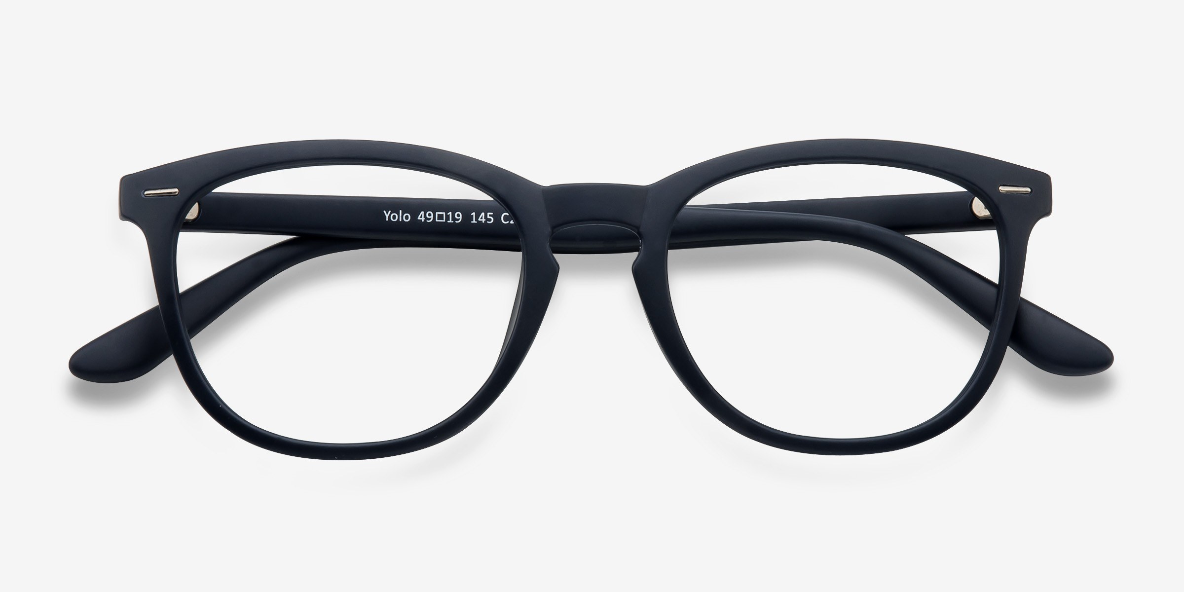 Yolo Round Matte Navy Full Rim Eyeglasses | Eyebuydirect