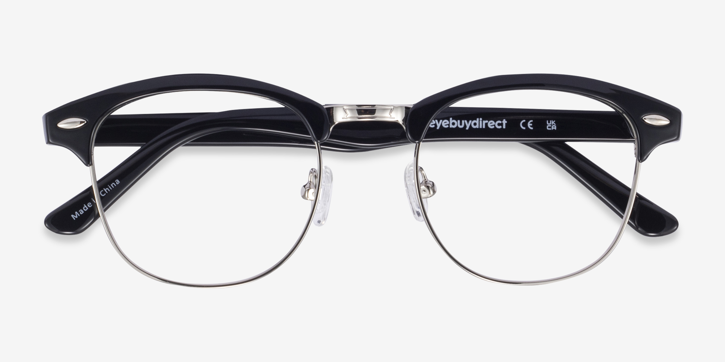 Coexist Browline Black & Silver Full Rim Eyeglasses | Eyebuydirect