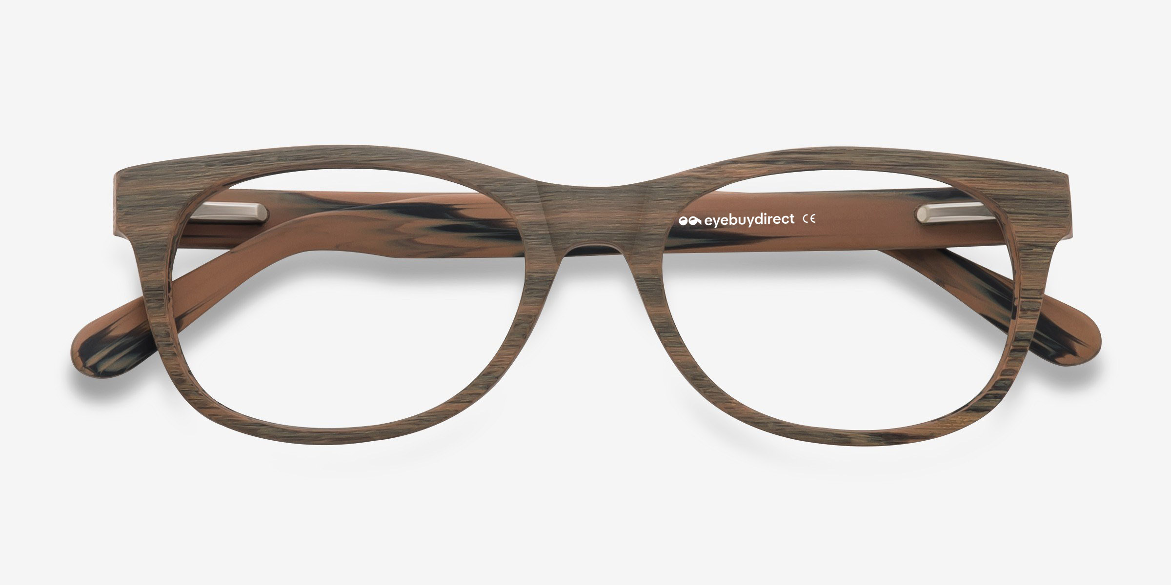 Panama Rectangle Brown & Striped Full Rim Eyeglasses | Eyebuydirect