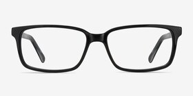 Denny Rectangle Black & Gray Full Rim Eyeglasses | Eyebuydirect