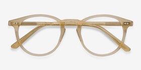 Kyoto Round Clear Yellow Full Rim Eyeglasses | Eyebuydirect