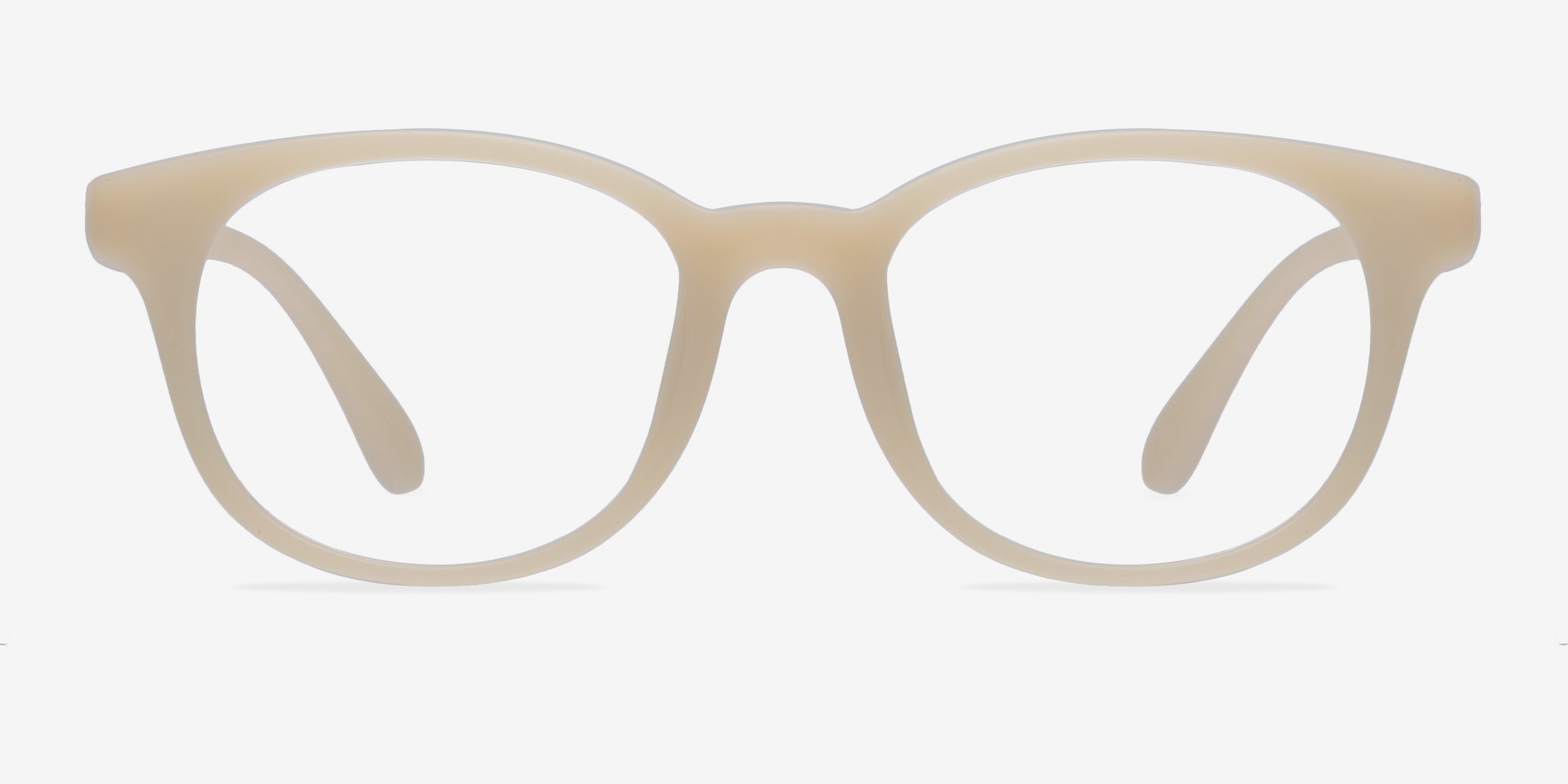 Norah Square Matte Beige Glasses for Women | Eyebuydirect