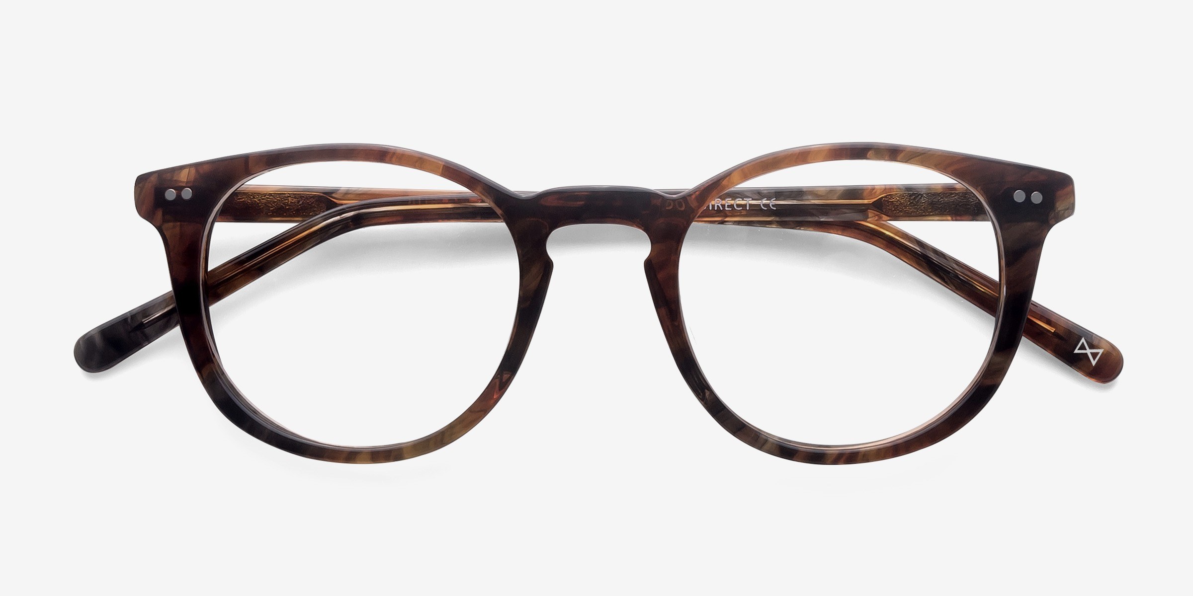 Aurora Square Marbled Havana Glasses for Women | Eyebuydirect