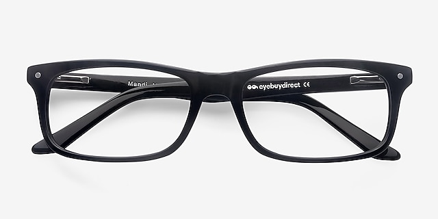 Mandi Rectangle Black Full Rim Eyeglasses Eyebuydirect Canada