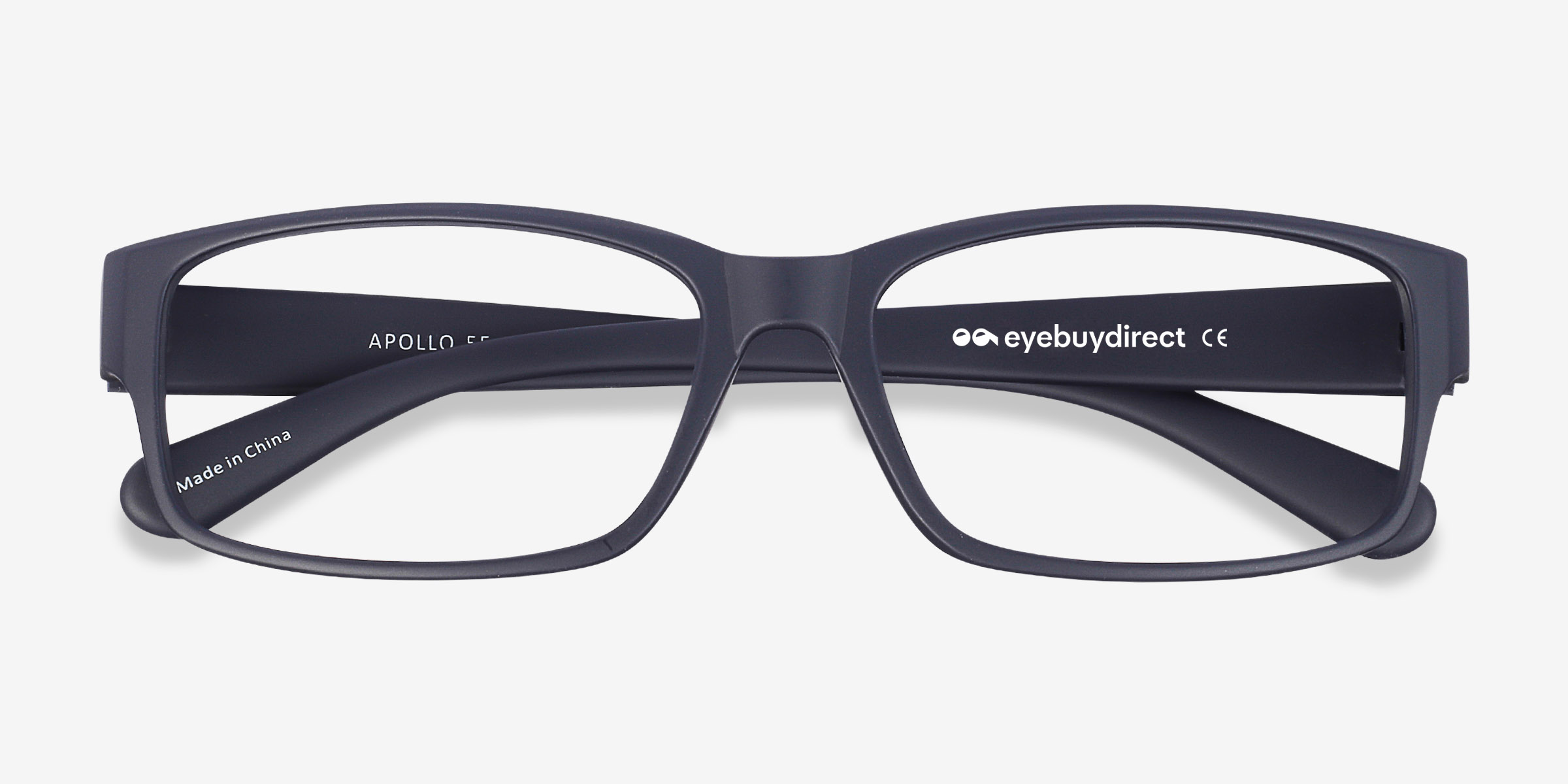 Apollo Rectangle Matte Navy Glasses for Men | Eyebuydirect Canada