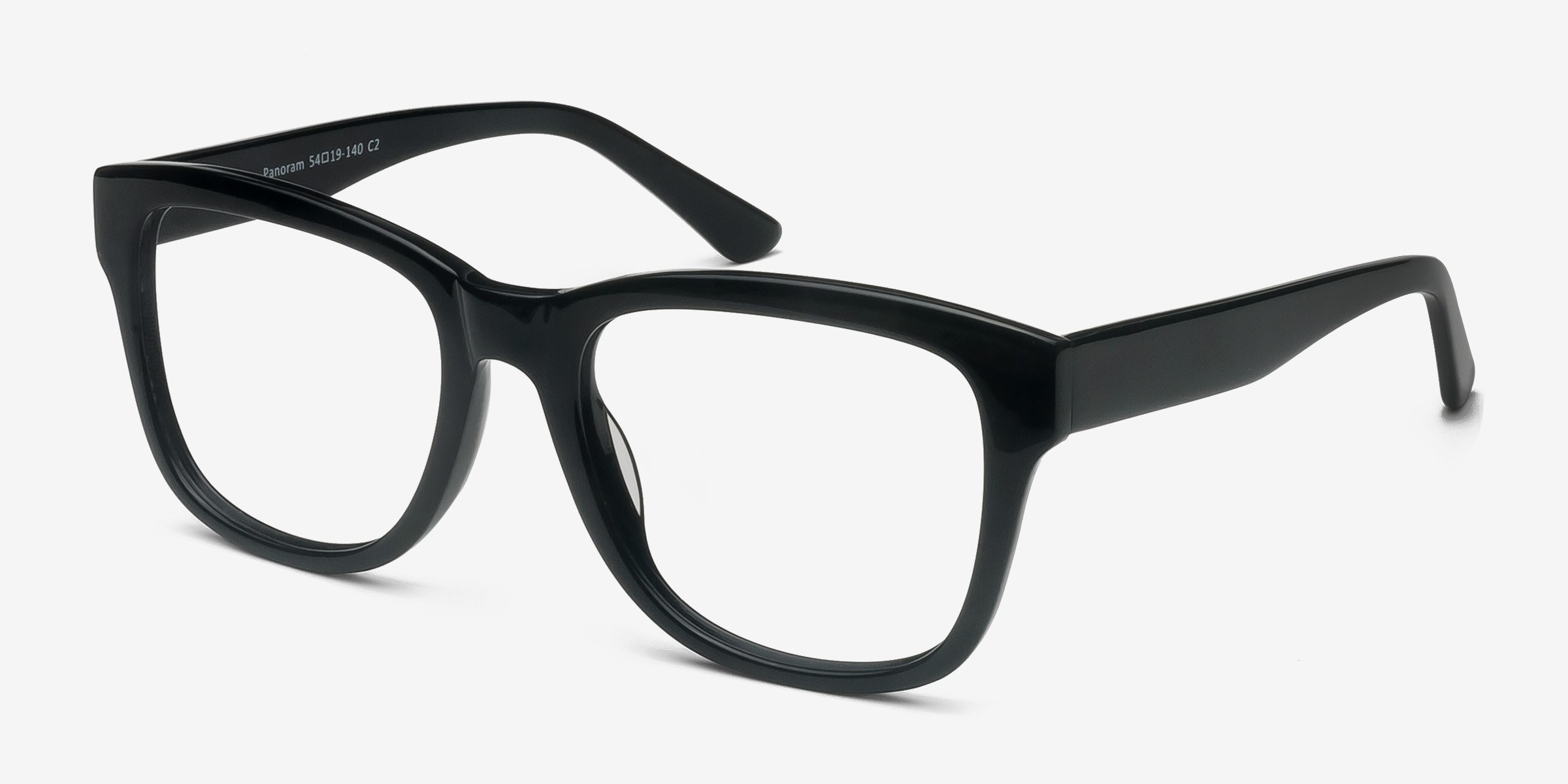Panoram Square Black Full Rim Eyeglasses | Eyebuydirect