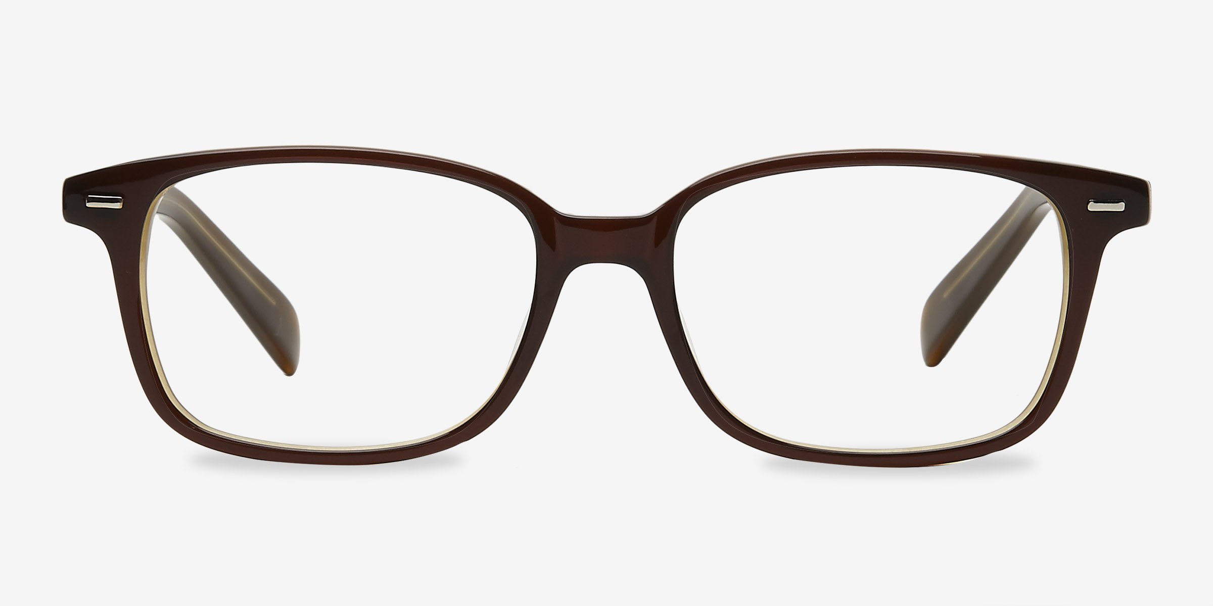 Sway Rectangle Brown Full Rim Eyeglasses | Eyebuydirect