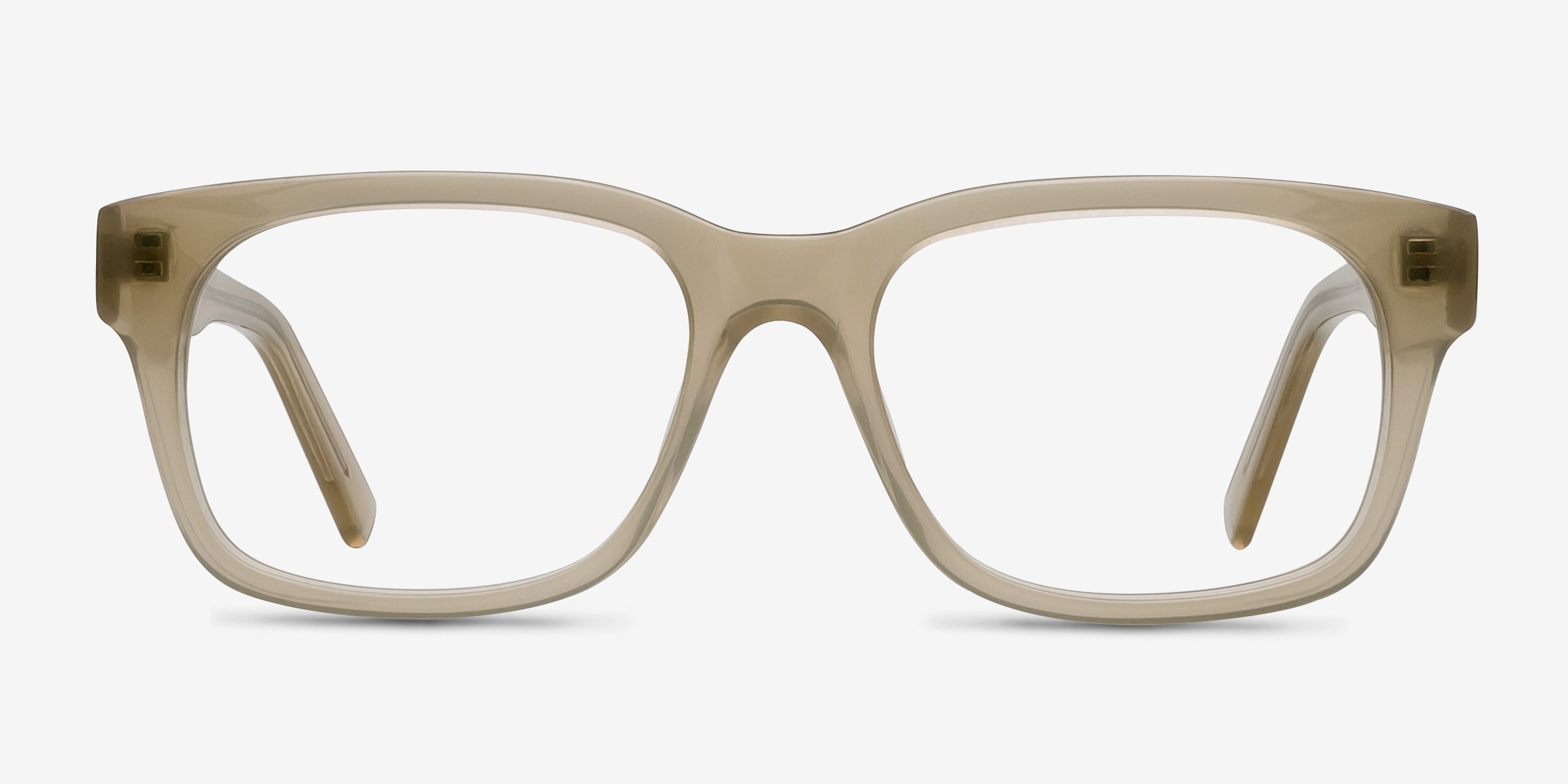 Lynch Square Light Beige Full Rim Eyeglasses | Eyebuydirect