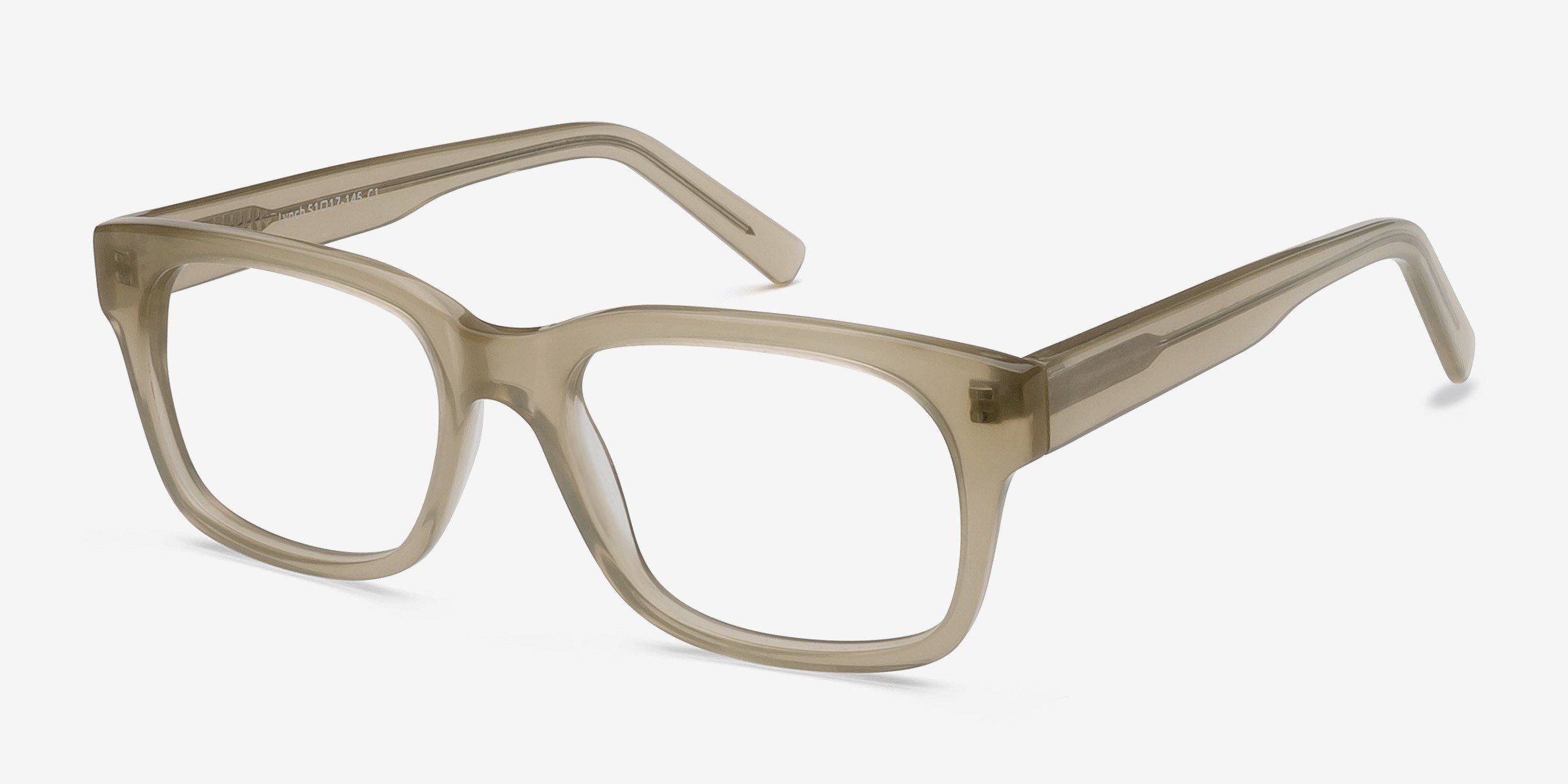 Lynch Square Light Beige Full Rim Eyeglasses | Eyebuydirect