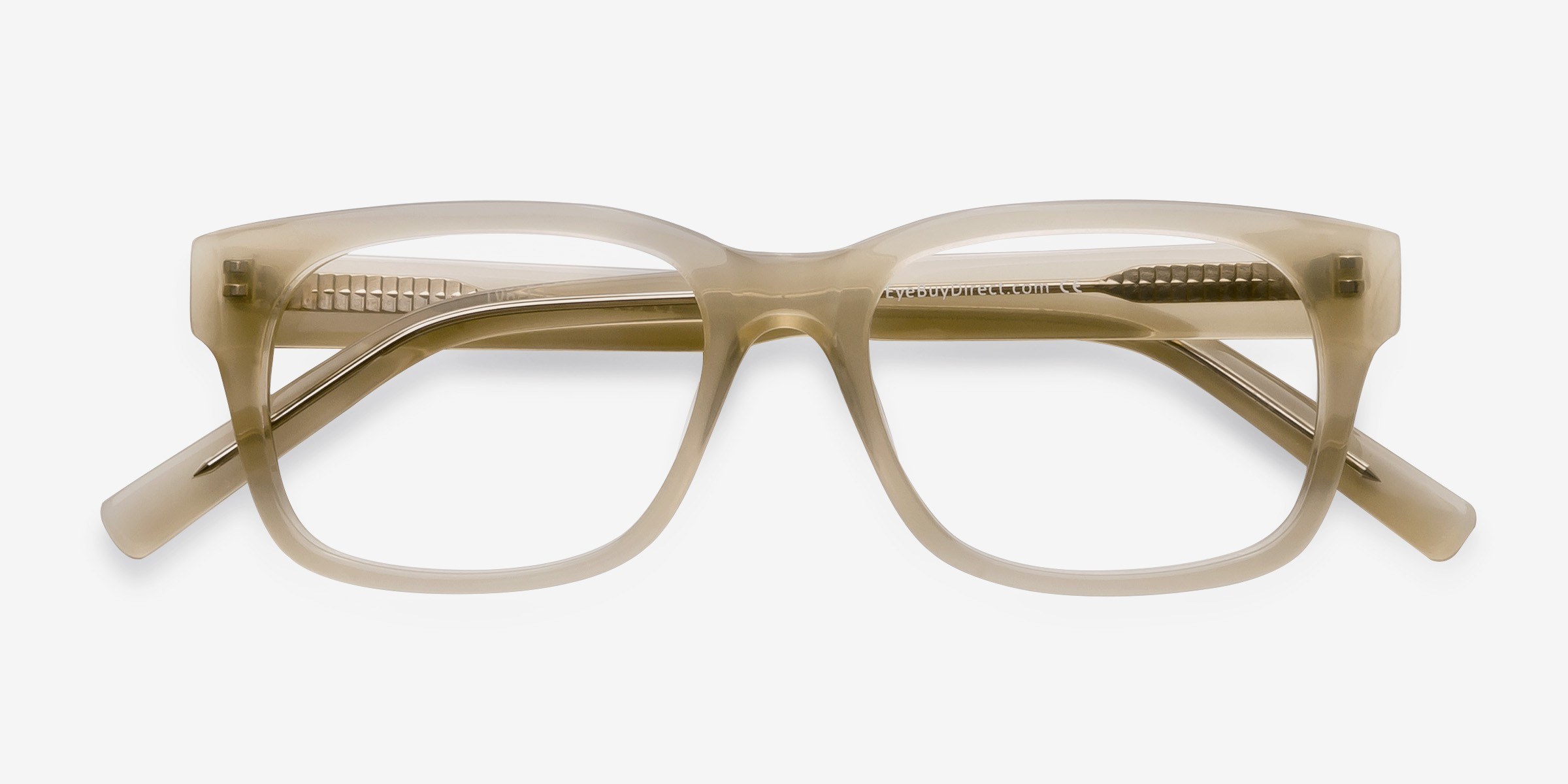 Lynch Square Light Beige Full Rim Eyeglasses | Eyebuydirect