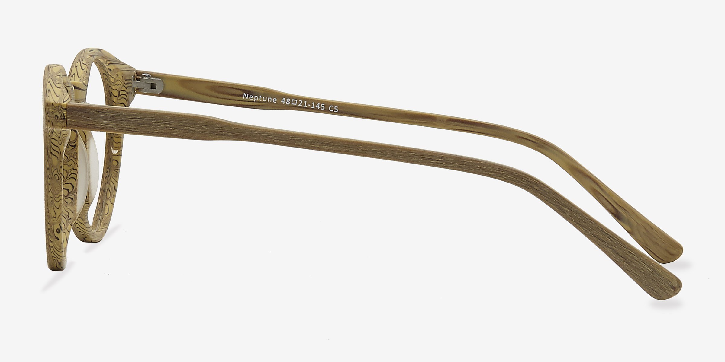 Neptune Round Yellow Full Rim Eyeglasses | Eyebuydirect Canada