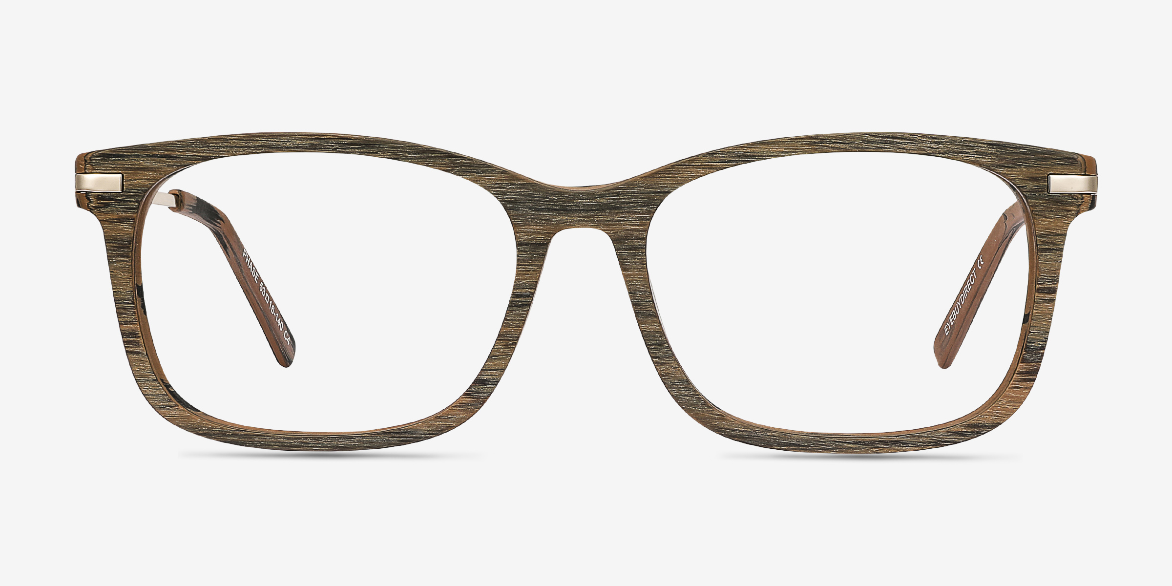 Phase Rectangle Brown Full Rim Eyeglasses | Eyebuydirect