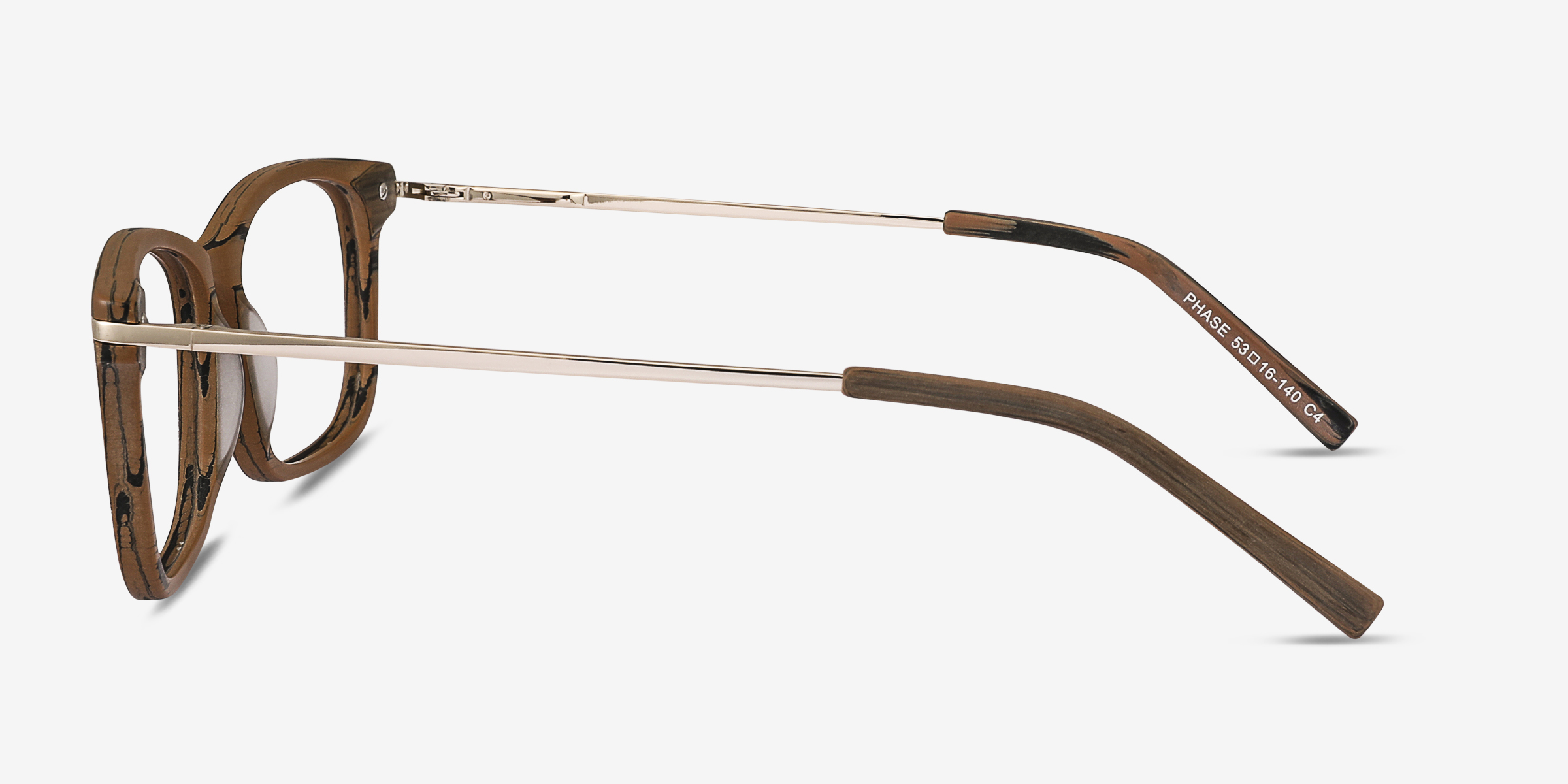 Phase Rectangle Brown Full Rim Eyeglasses | Eyebuydirect