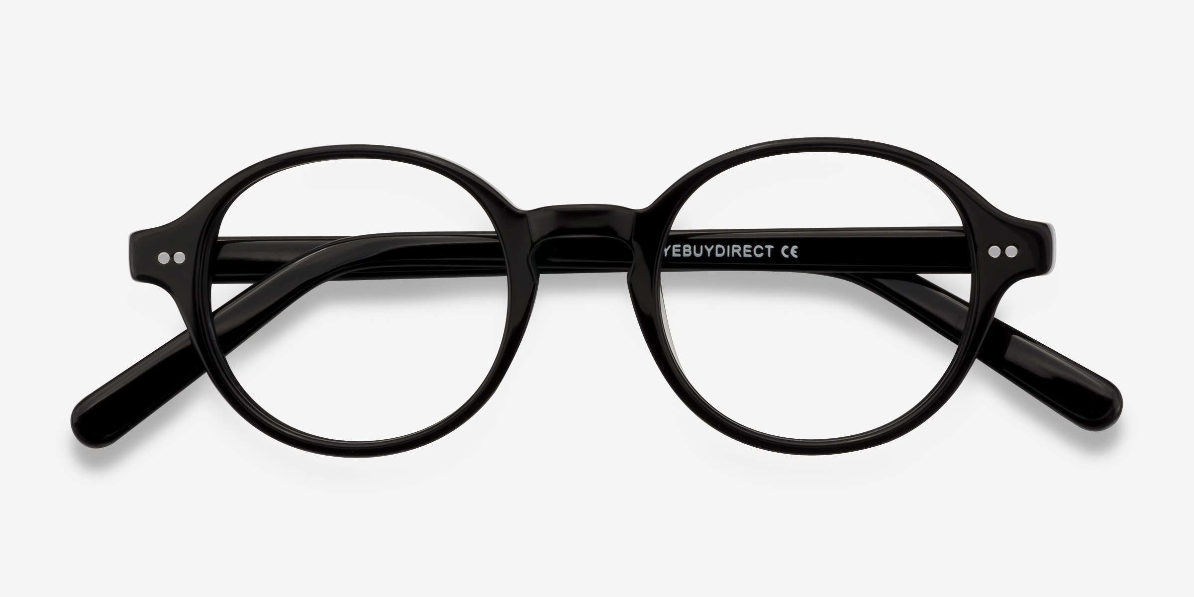 Homer Round Black Full Rim Eyeglasses | Eyebuydirect