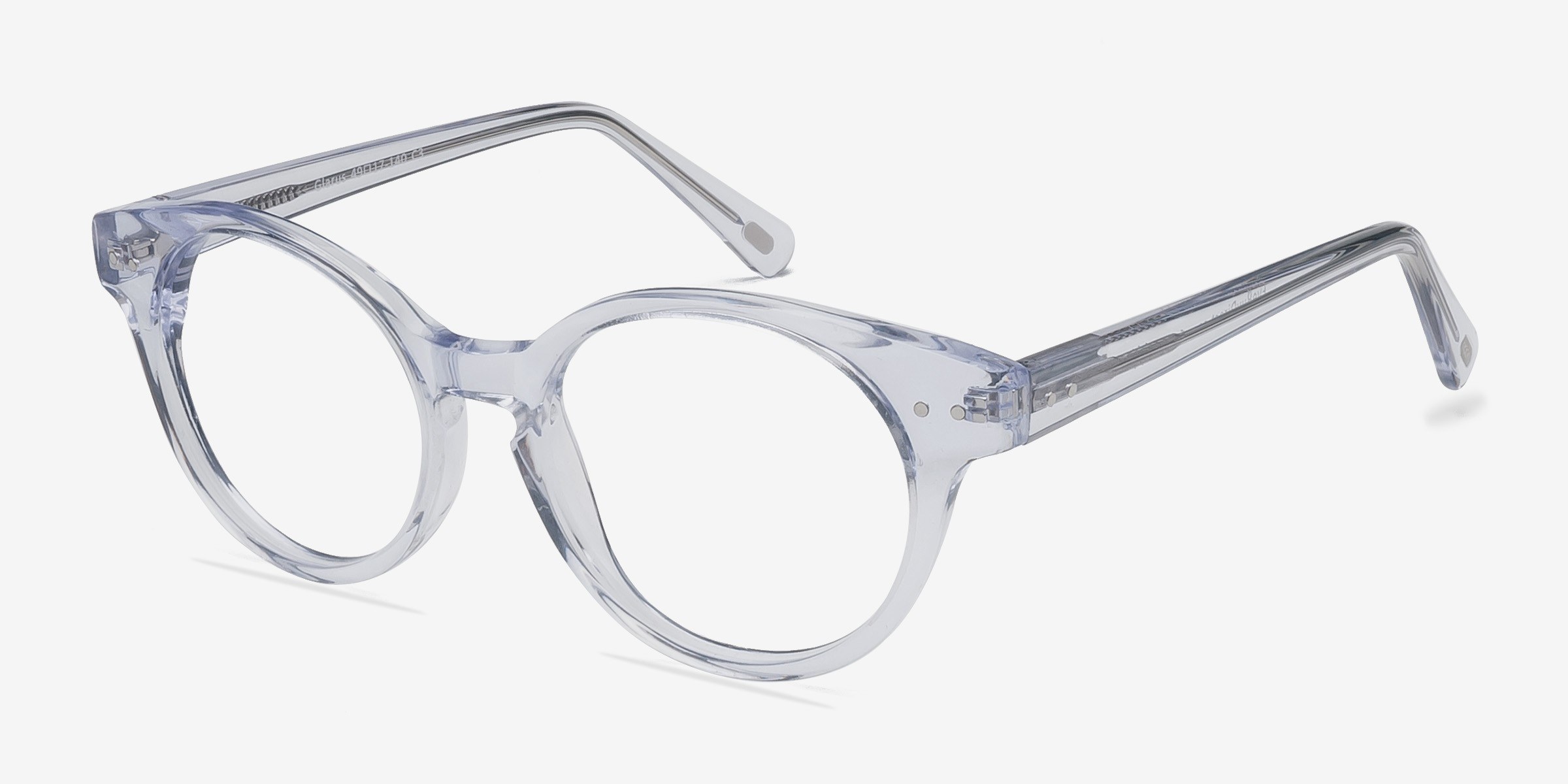 Glarus Round Clear Full Rim Eyeglasses | Eyebuydirect