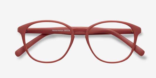 Watermelon Round Matte Pink Glasses for Women | Eyebuydirect
